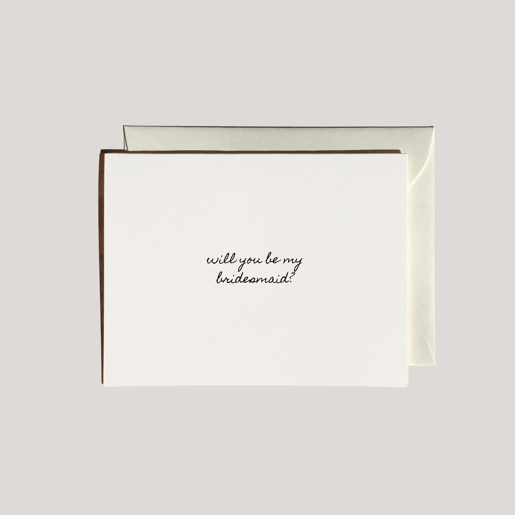 Tarjeta Bridesmaid – The Printing Society
